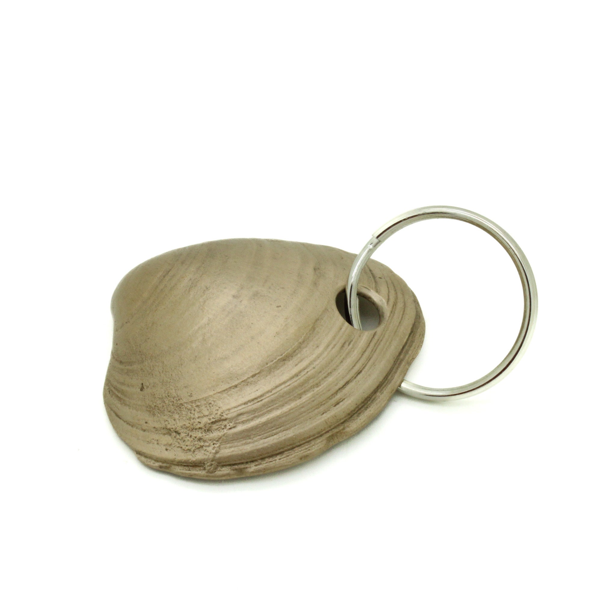 Bronze Quahog Shell Bottle Opener Keychain | Adorn Cape Cod